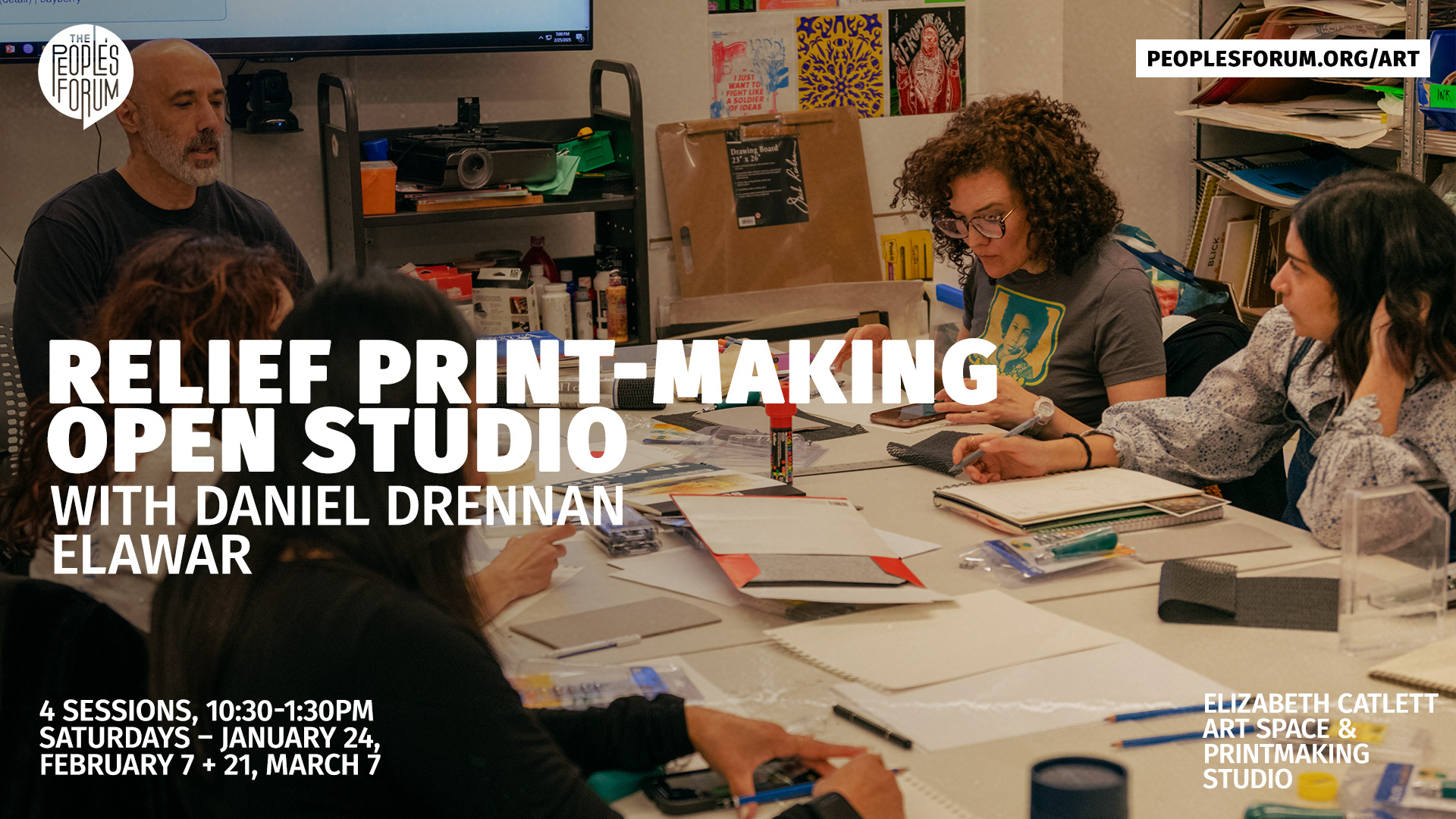 The People's Forum | RELIEF PRINT-MAKING OPEN STUDIO w/ DANIEL DRENNAN ...